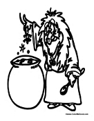 Witch Coloring Pages
